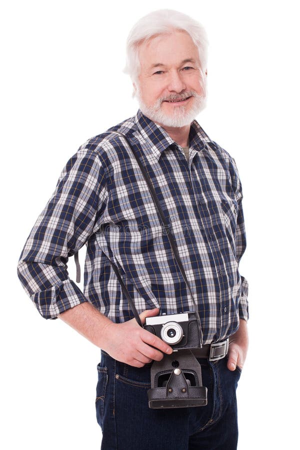 Handsome, elderly man stock photo. Image of face, good - 51297688