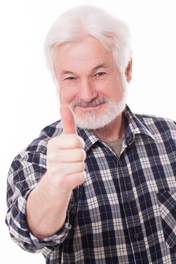 Handsome, elderly man stock image. Image of casual, caucasian - 51299829
