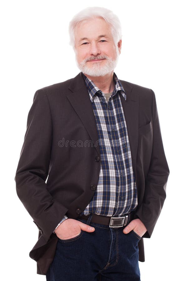 Handsome, elderly man stock image. Image of confident - 51303521