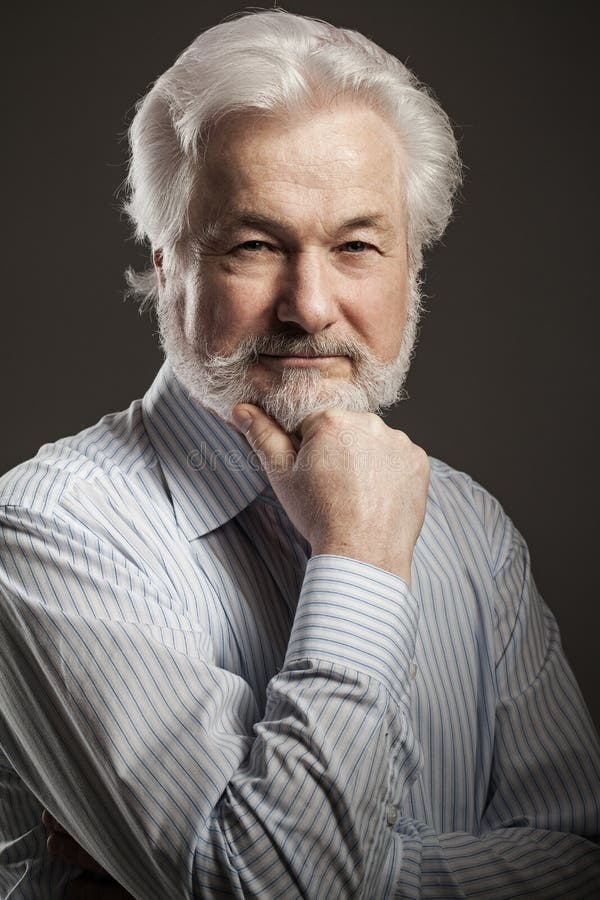 Handsome, elderly man stock photo. Image of confident - 51298160