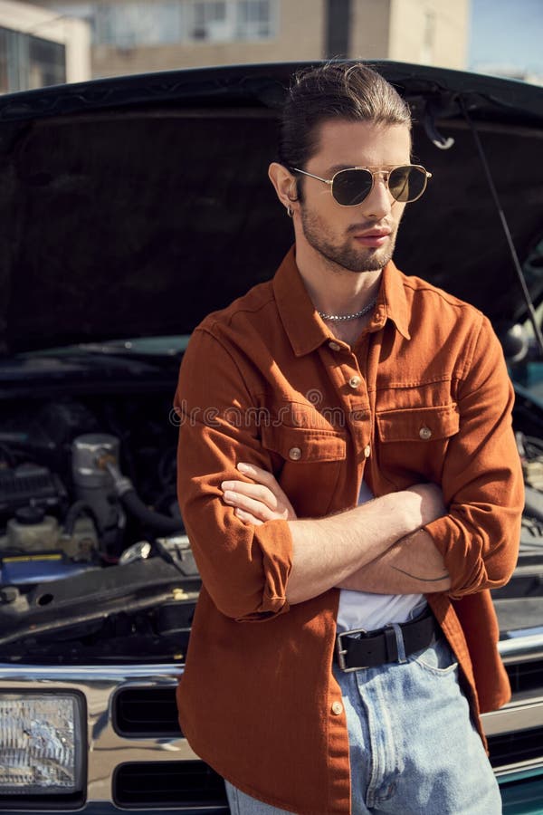 Handsome Eye Catching Male Model in Stock Image - Image of help ...