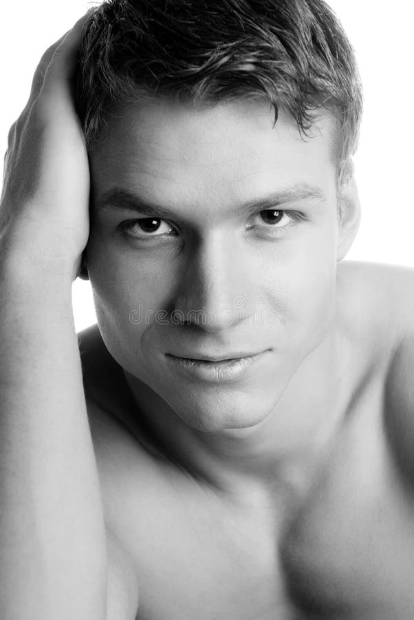 Handsome face stock image. Image of face, person, macho - 4000083