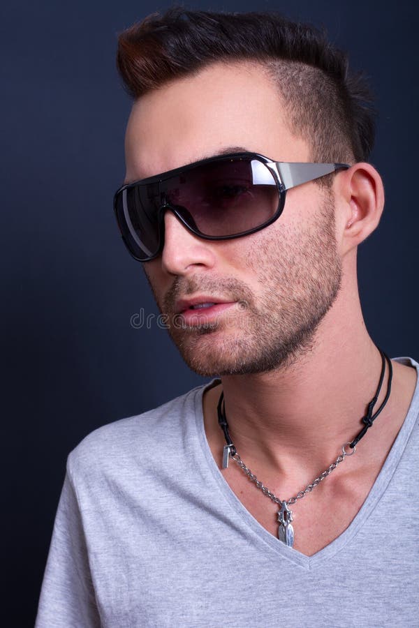 Handsome fashion model man stock image. Image of casual - 23405583