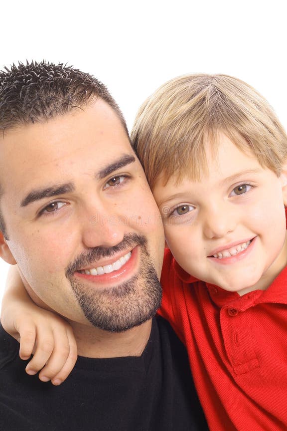 Handsome Father and Son Angle Stock Image - Image of family, healthy ...