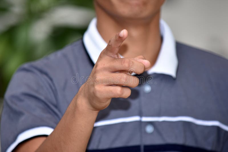 A Pointing Handsome Filipino Teen Boy Stock Image - Image of juvenile ...