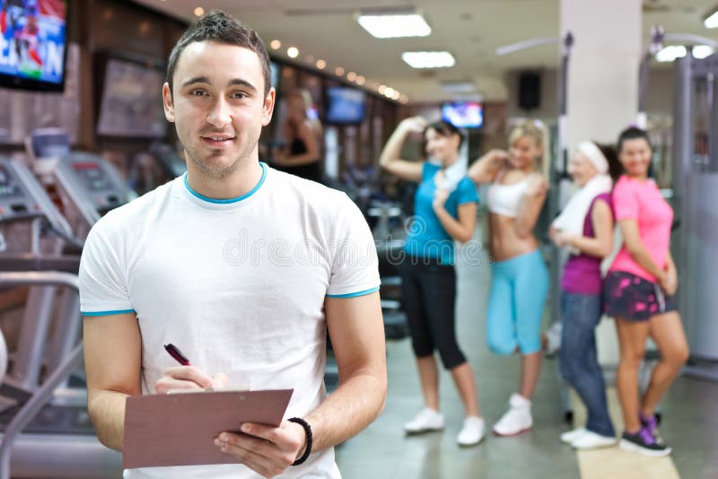 Young fitness instructor stock image. Image of people - 26437857