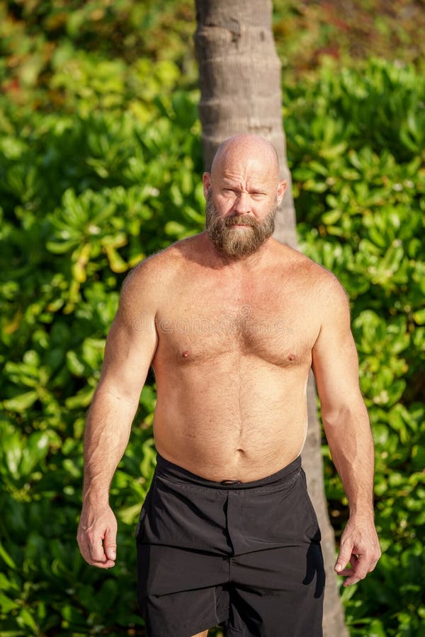 Handsome Florida Man on the Beach Stock Photo - Image of aged, middle ...
