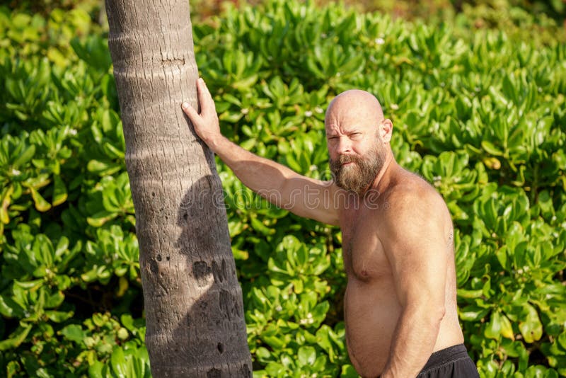 Handsome Florida Man on the Beach Stock Image - Image of outdoors ...