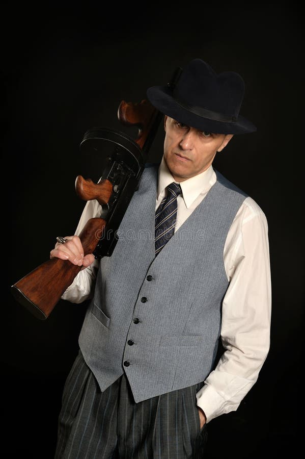 Handsome gangster man stock image. Image of work, serious - 42020523