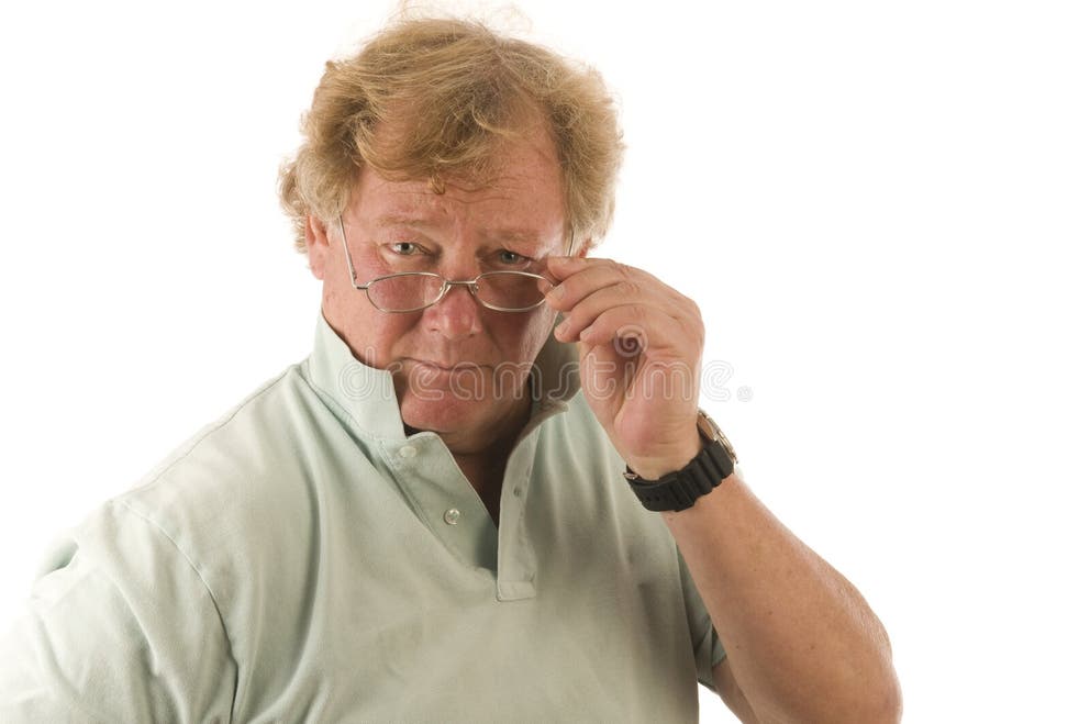 Handsome Grumpy Middle Age Man Stock Photo - Image of aged, emotion ...