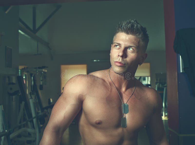 Handsome guy. Bodybuilder stock photo. Image of emotions - 43431874