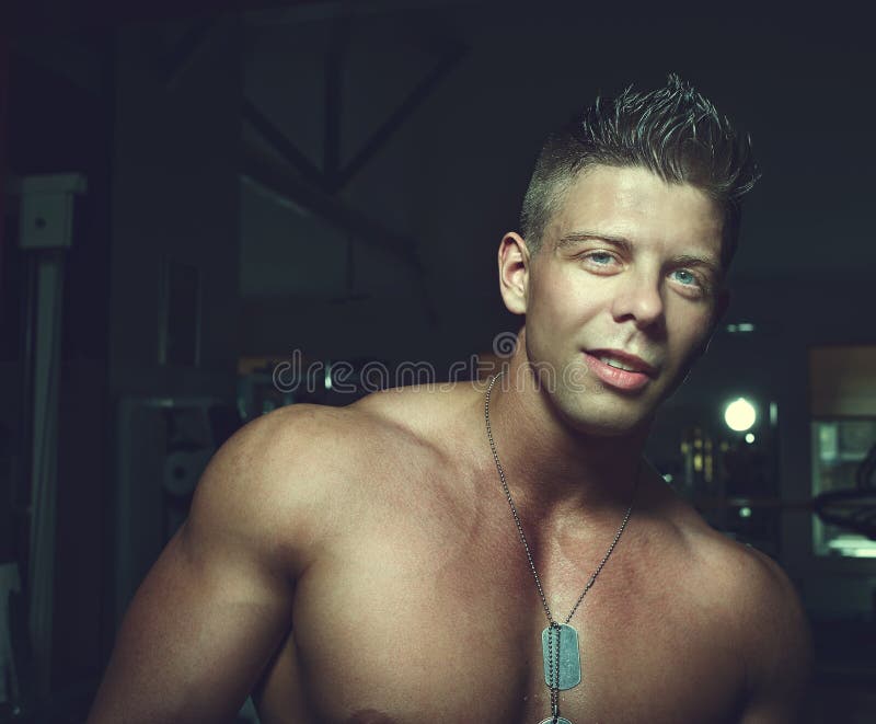 Handsome guy. Bodybuilder stock image. Image of human - 43519033