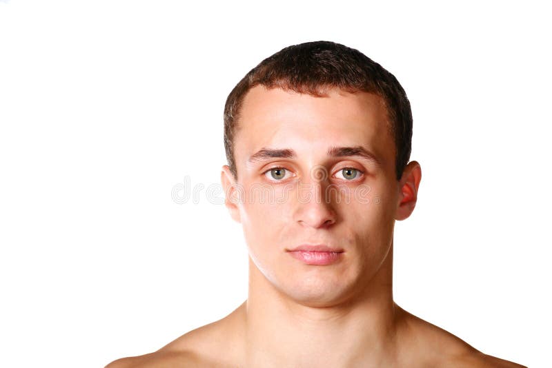 Handsome guy face stock image. Image of athlete, alone - 17205111