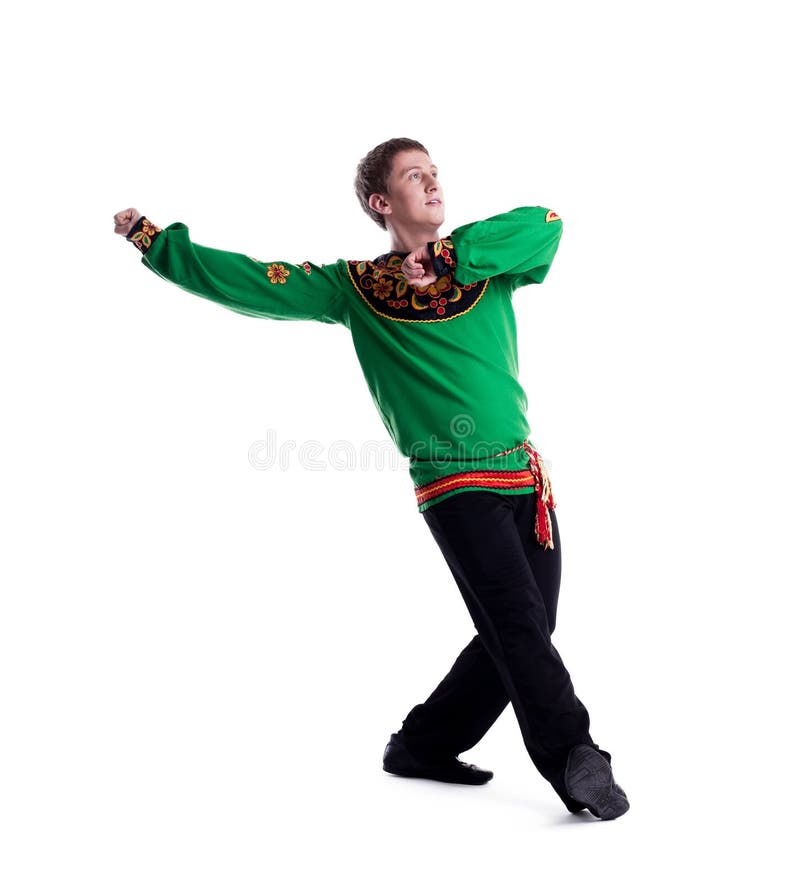 Handsome Guy Performing Folk Dance Stock Image - Image of russian ...