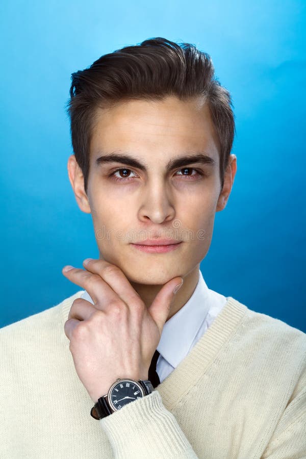 Handsome guy stock image. Image of lifestyle, caucasian - 48748565