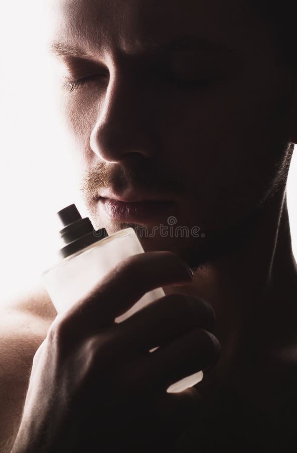 Man with perfume stock image. Image of morning, people - 180141685