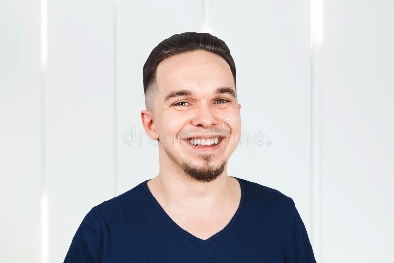 Handsome Guy with a Wide White Smile and Teeth Stock Image - Image of ...