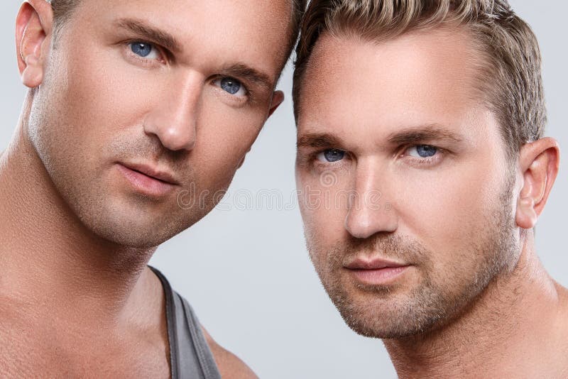 Handsome guys at home stock photo. Image of attractive - 43040750