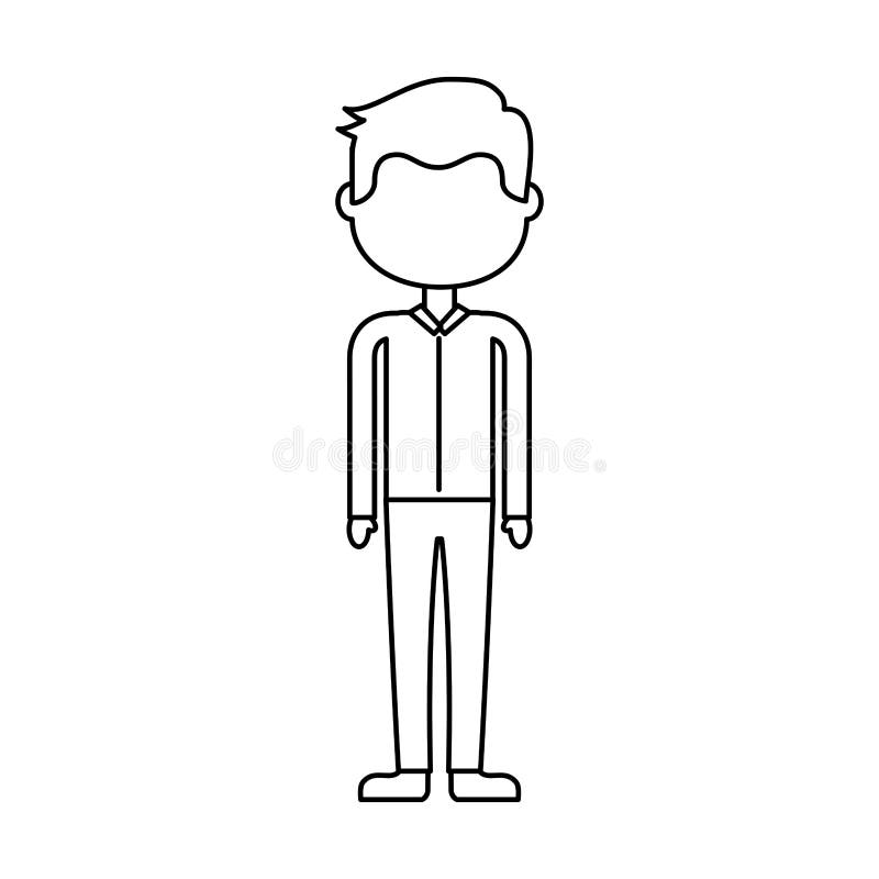 Handsome icon boy stock vector. Illustration of cool - 92560392