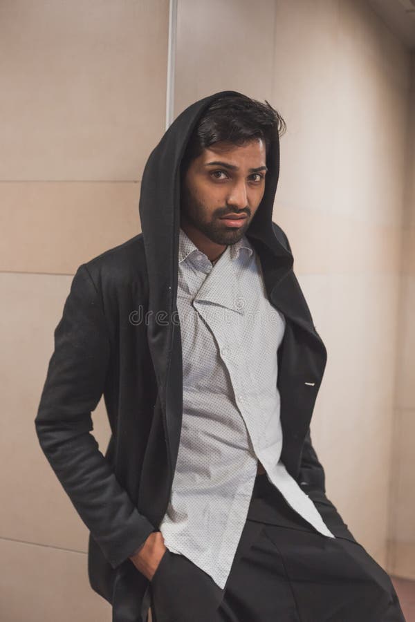 Handsome Indian Man Posing in a Metro Station Stock Image - Image of ...