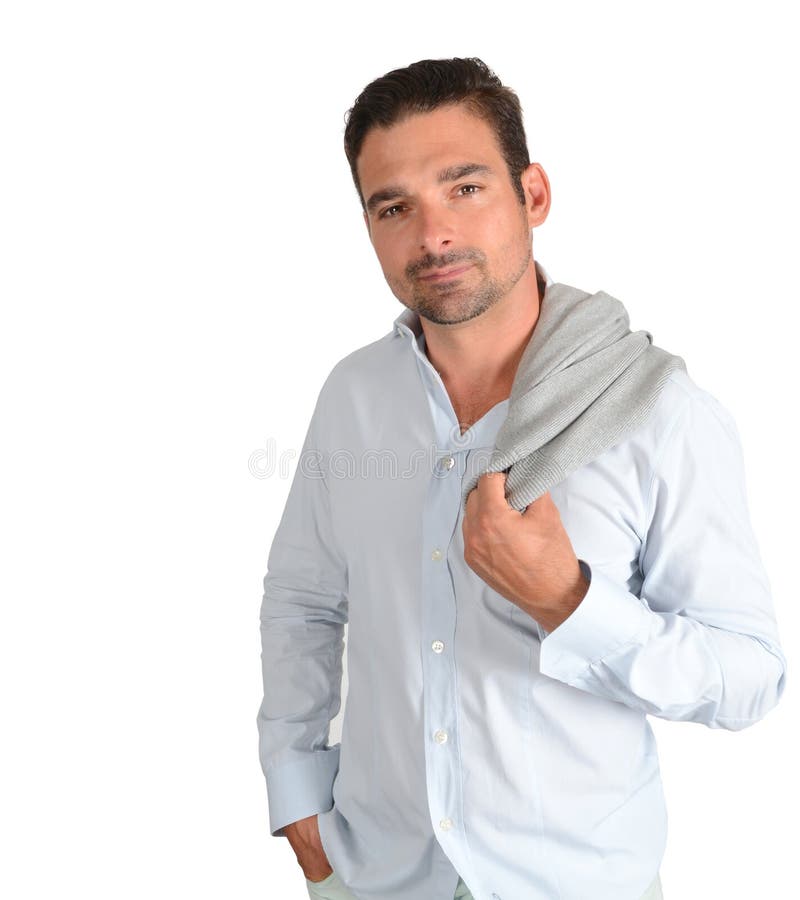Handsome Italian Man stock image. Image of fashion, isolated - 45769697