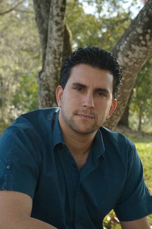 Latin American Businessman Using Mobile Stock Photo - Image of cell ...