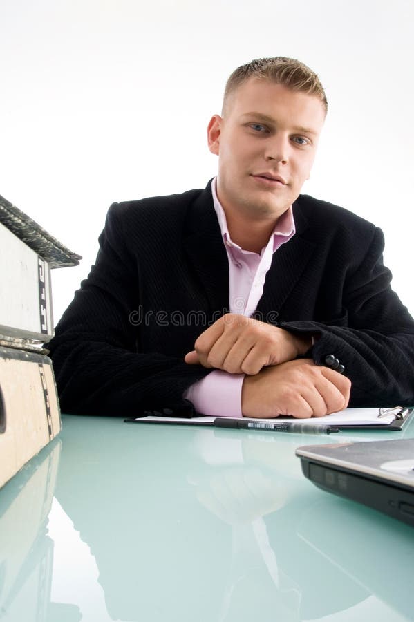 Handsome Lawyer Looking at Camera Stock Photo - Image of attorney ...