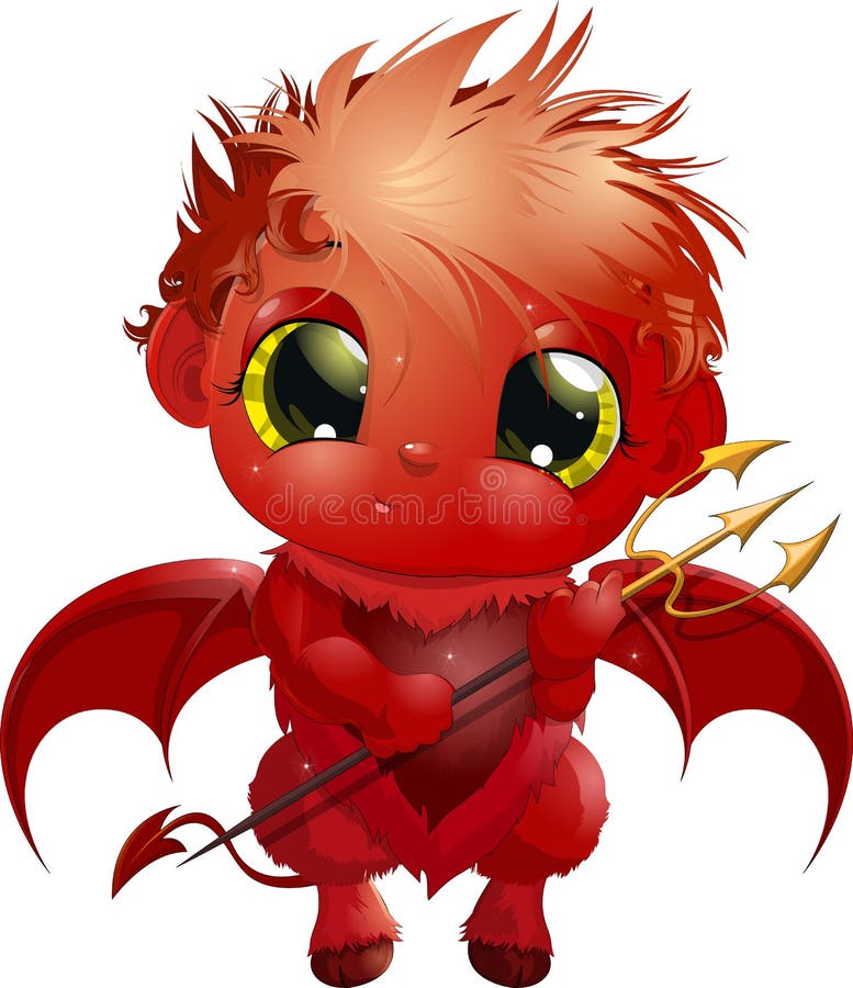 Handsome little devil stock vector. Illustration of death - 86229292