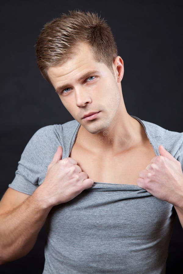 Handsome male model stock image. Image of adult, casual - 26825147