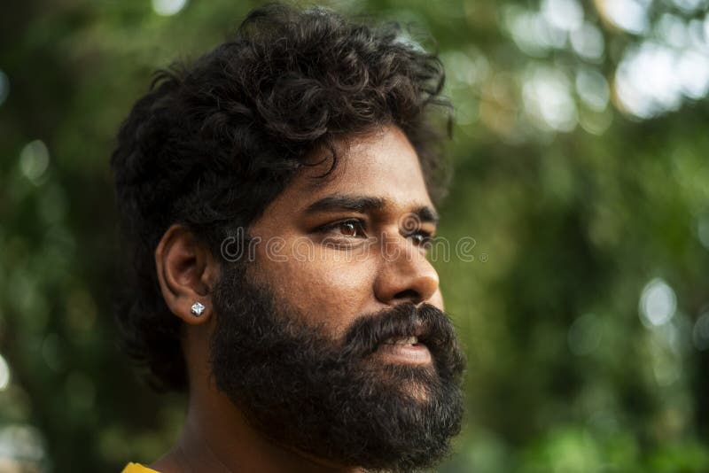 Handsome Male Model in a Public Park, Male Model with Green Background ...