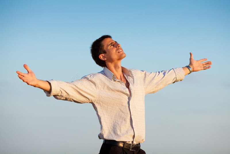 Accomplished Man stock image. Image of attractive, blessings - 13476697