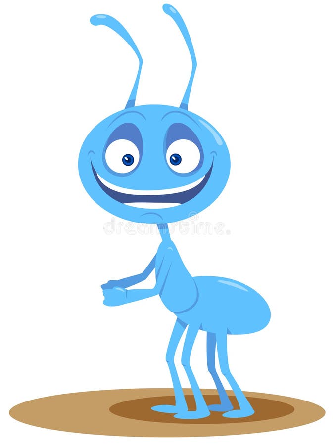 Cartoon ant mascot stock vector. Illustration of brown - 28155240