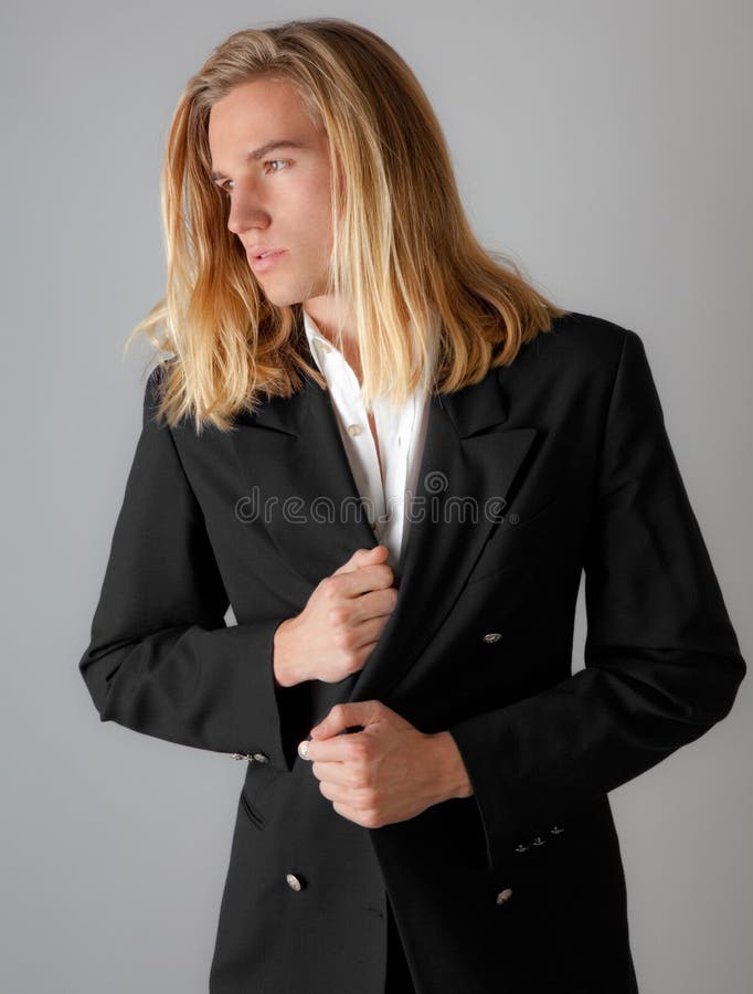 Handsome Man in Blazer stock photo. Image of blazer, blonde - 23350580
