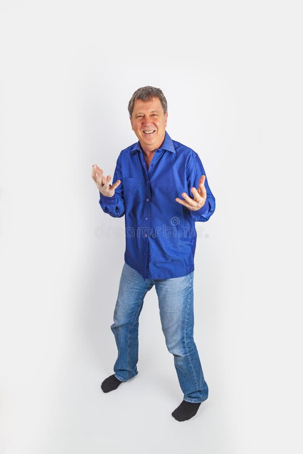 Handsome man emotion stock photo. Image of amaze, excitement - 67353132