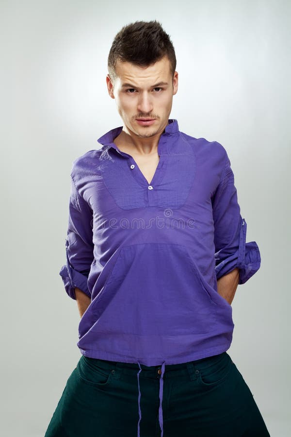 Handsome Man Casually Leaning Back Stock Photo - Image of leaning, copy ...