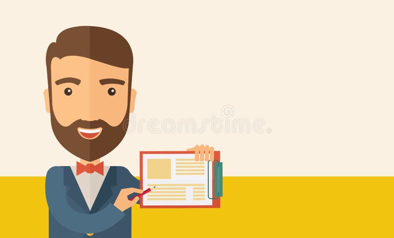 Man Holding Clipboard Stock Illustrations 3 799 Man Holding Clipboard