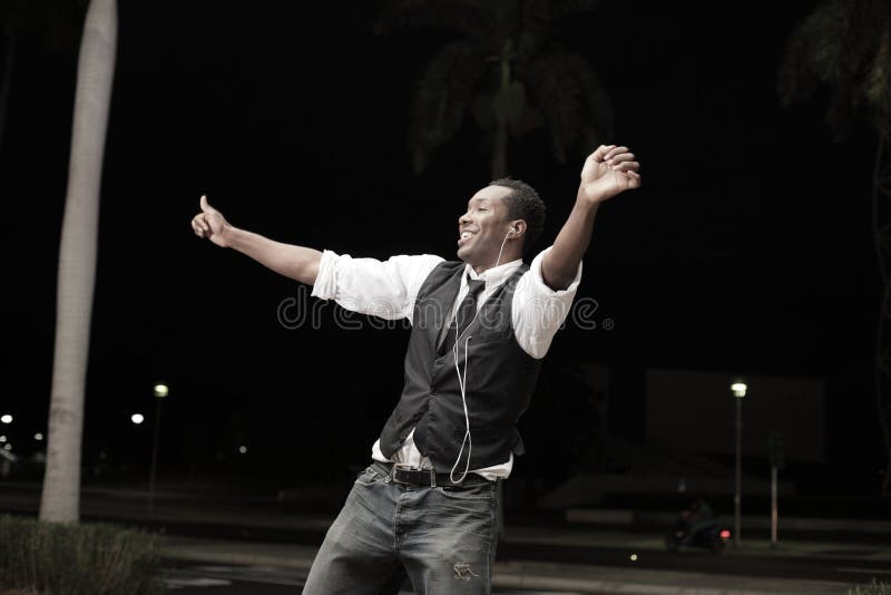 Handsome man dancing stock image. Image of flash, american - 11891097