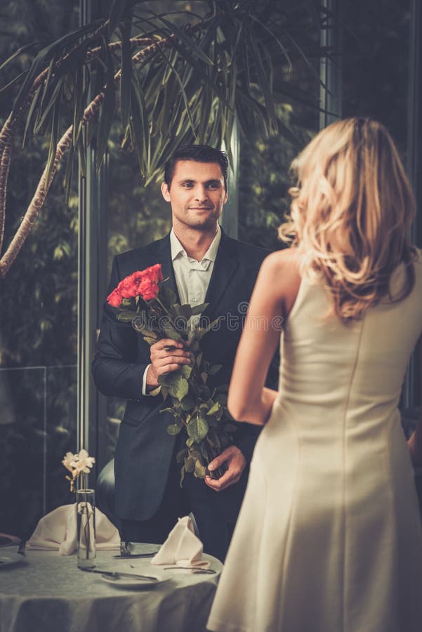 Handsome Man Dating His Lady Stock Image - Image of anniversary ...