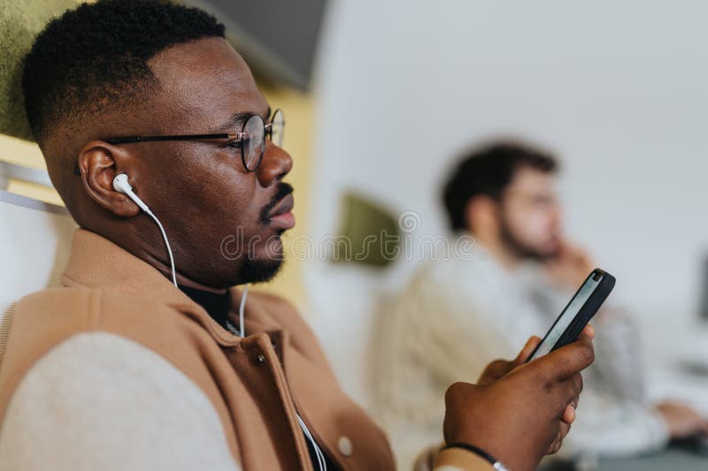 Handsome Man Educating Himself while Watching an Online Tutorial before ...