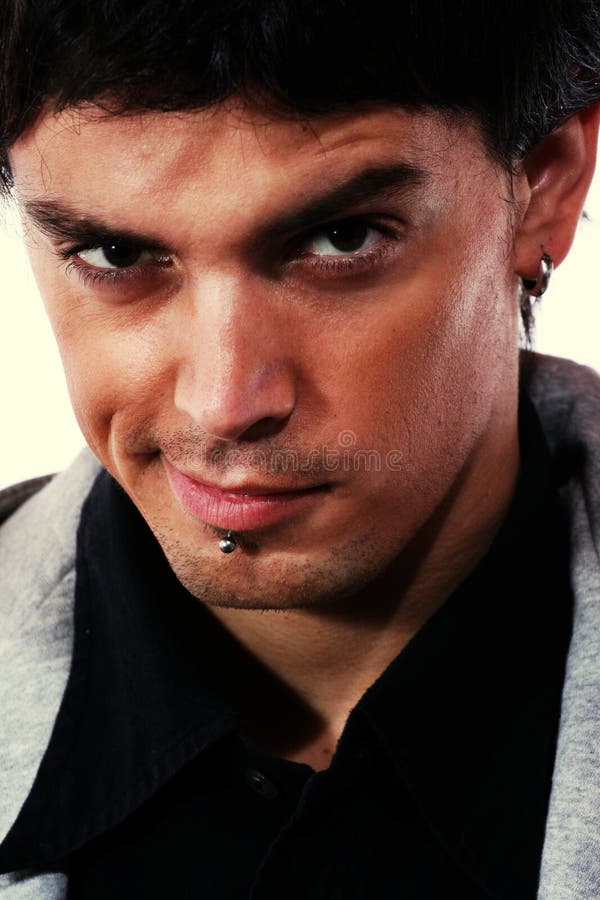 Handsome man face stock image. Image of intellectual, fashionable - 1939815