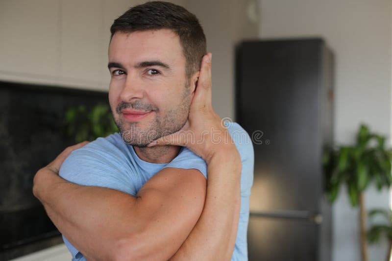 Handsome Man Feeling Self Love Stock Image - Image of narcissus ...