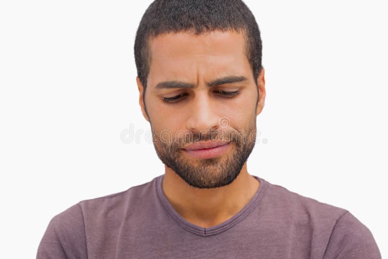 Smiling Handsome Man Walking Down the Stairs Stock Image - Image of ...