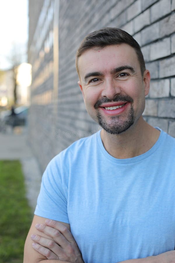 Handsome man with a goatee stock photo. Image of middle - 347997292