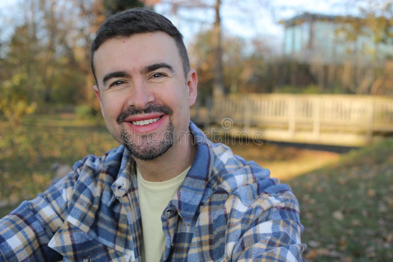 Handsome man with a goatee stock image. Image of serious - 347997443