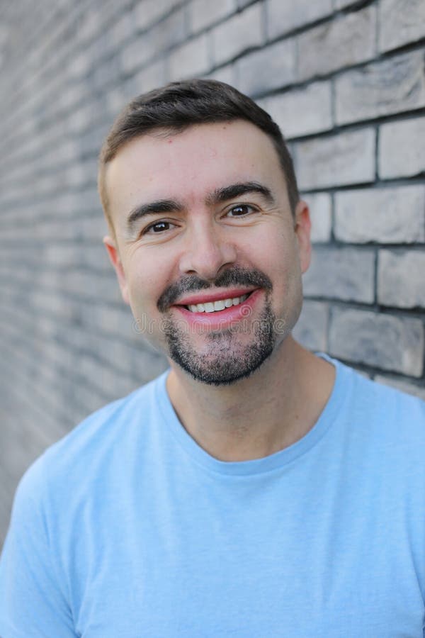 Handsome man with a goatee stock photo. Image of brown - 347997296