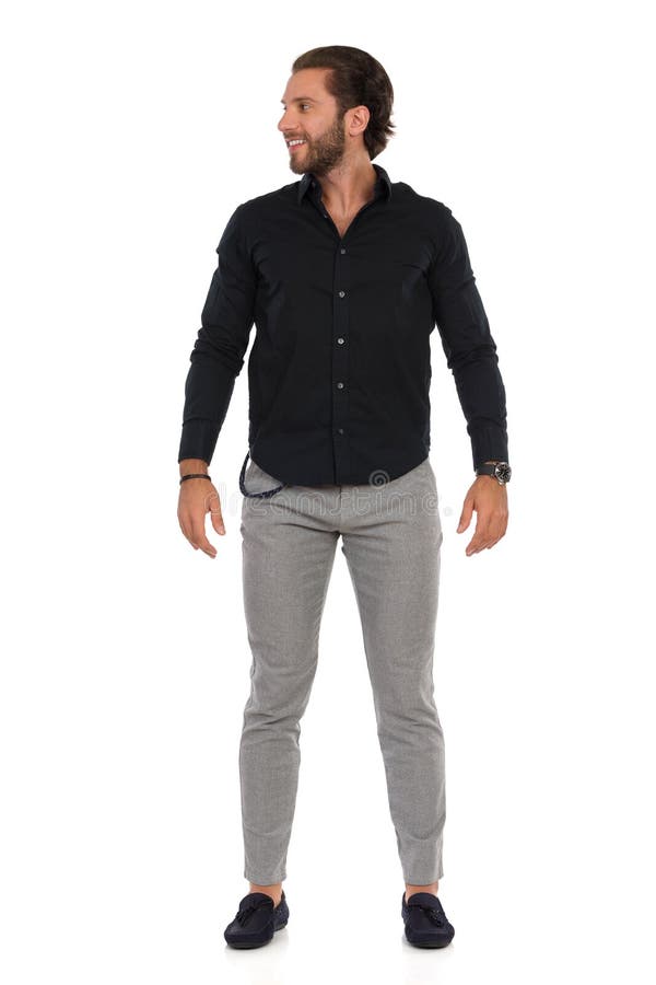 Handsome Man Standing Relaxed. Front View Stock Image - Image of front ... Handsome Man Standing Relaxed. Front View Stock Image - Image of front ...