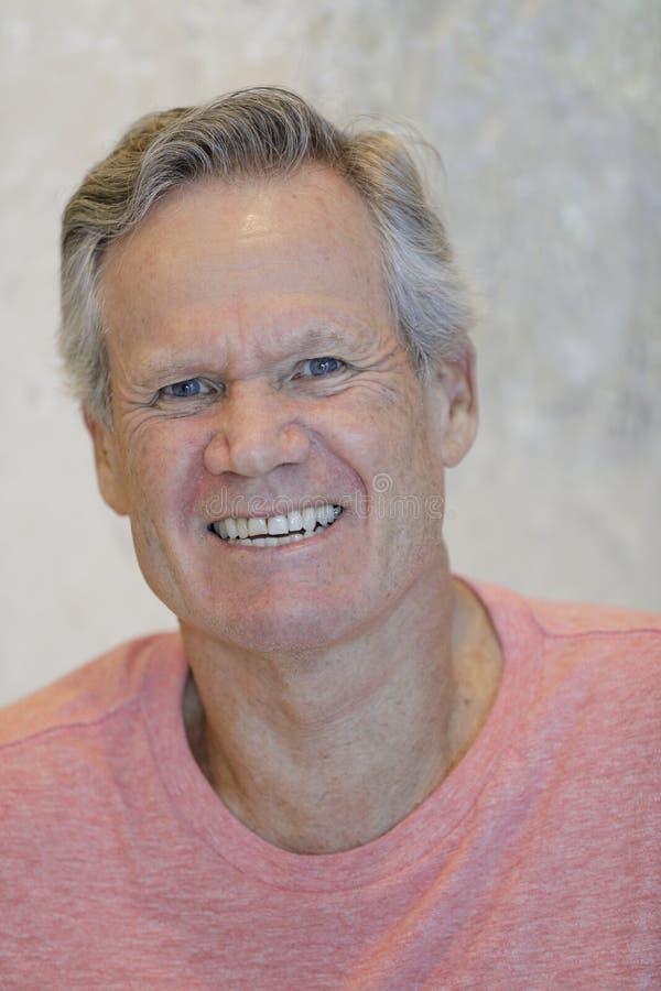 Handsome Man in His 60`s Smiling at Camera Stock Photo - Image of ...