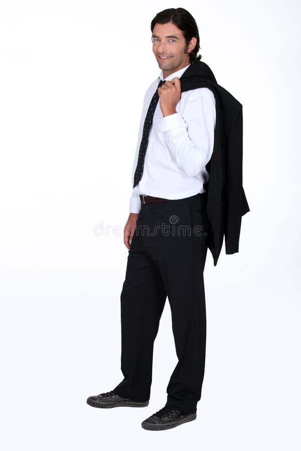 Handsome man stock image. Image of white, dark, adult - 35745921
