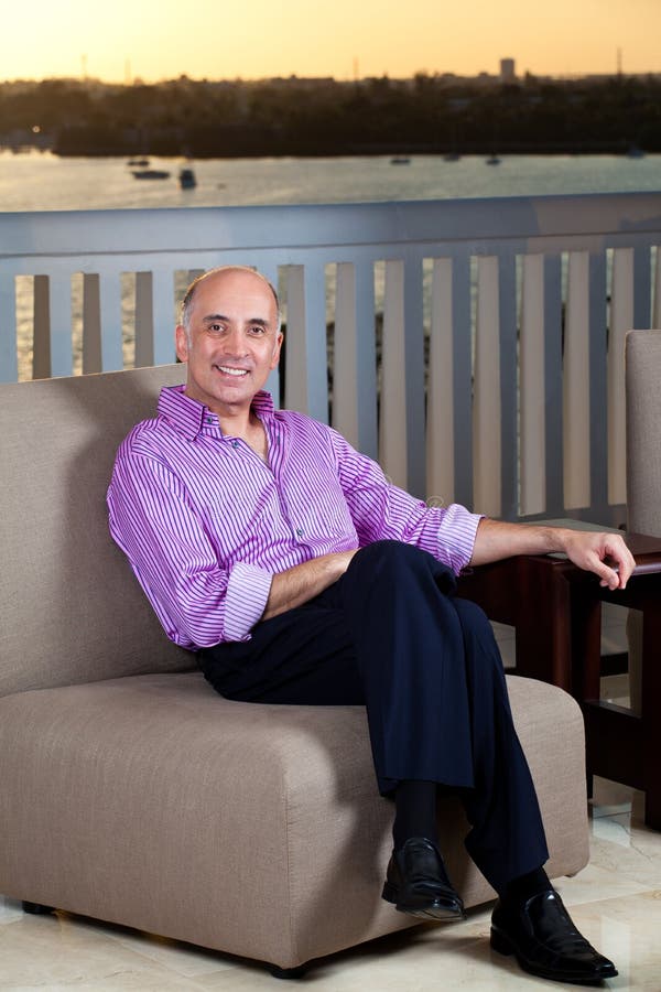 Handsome Man in Living Room Stock Image - Image of tropical, luxurious ...