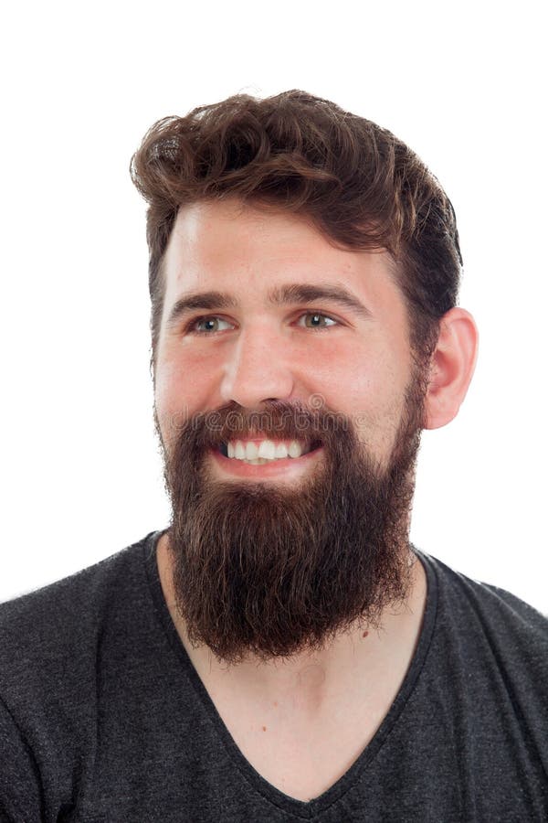 Handsome Man with Long Beard Stock Photo - Image of confident, fashion ...
